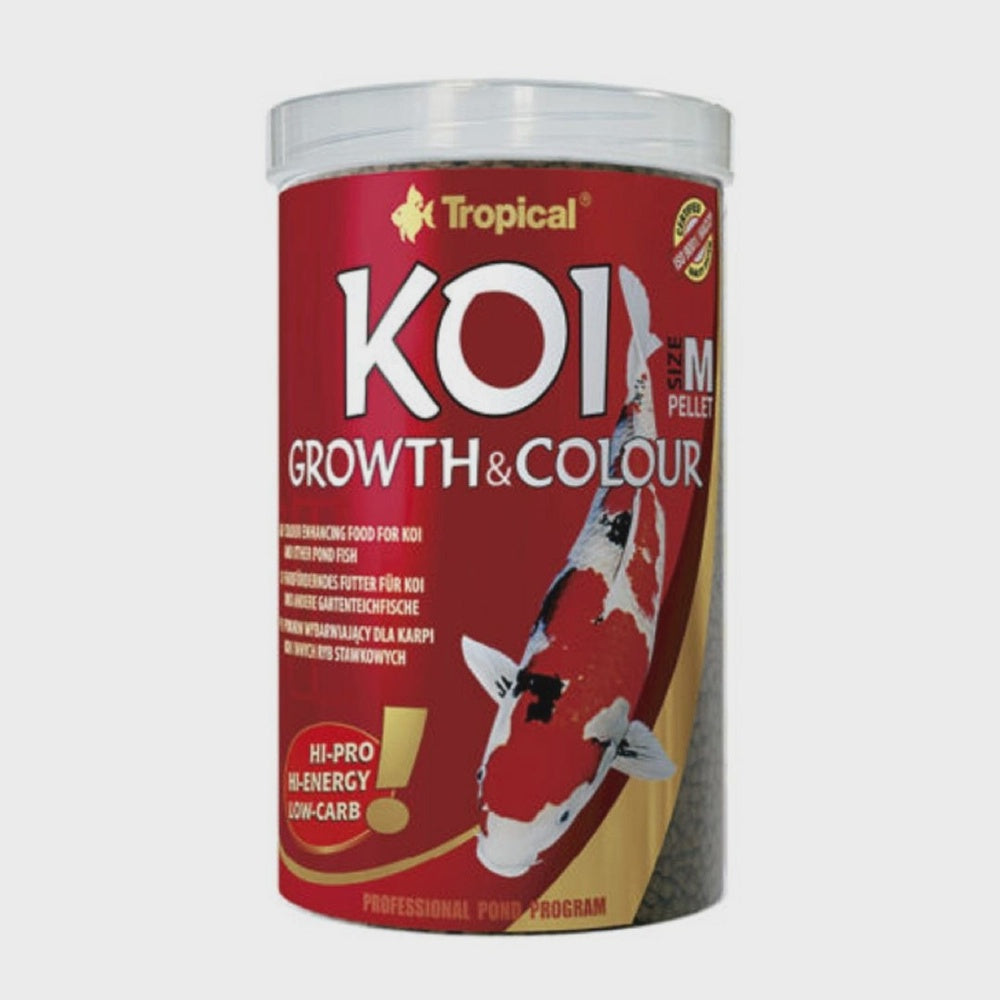 Tropical Koi Growth & Colour Pellet Med 350g – Melbourne Tropical Fish